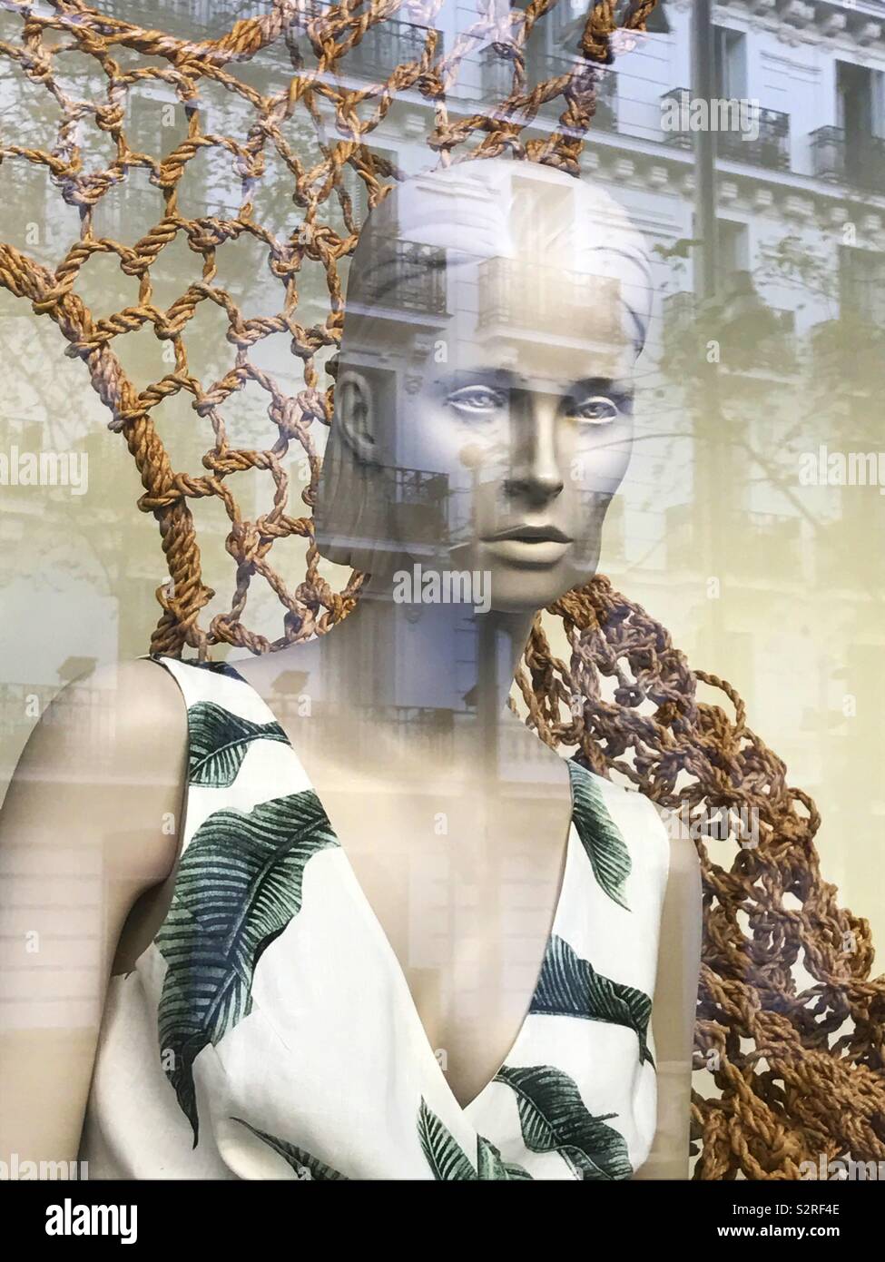 Mannequin in a shop window Stock Photo - Alamy