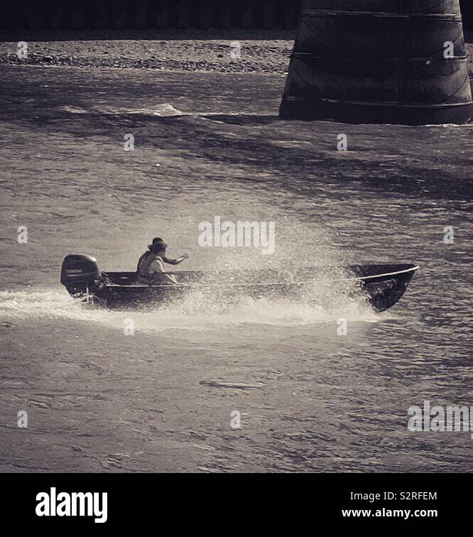 Speeding on the water Stock Photo - Alamy