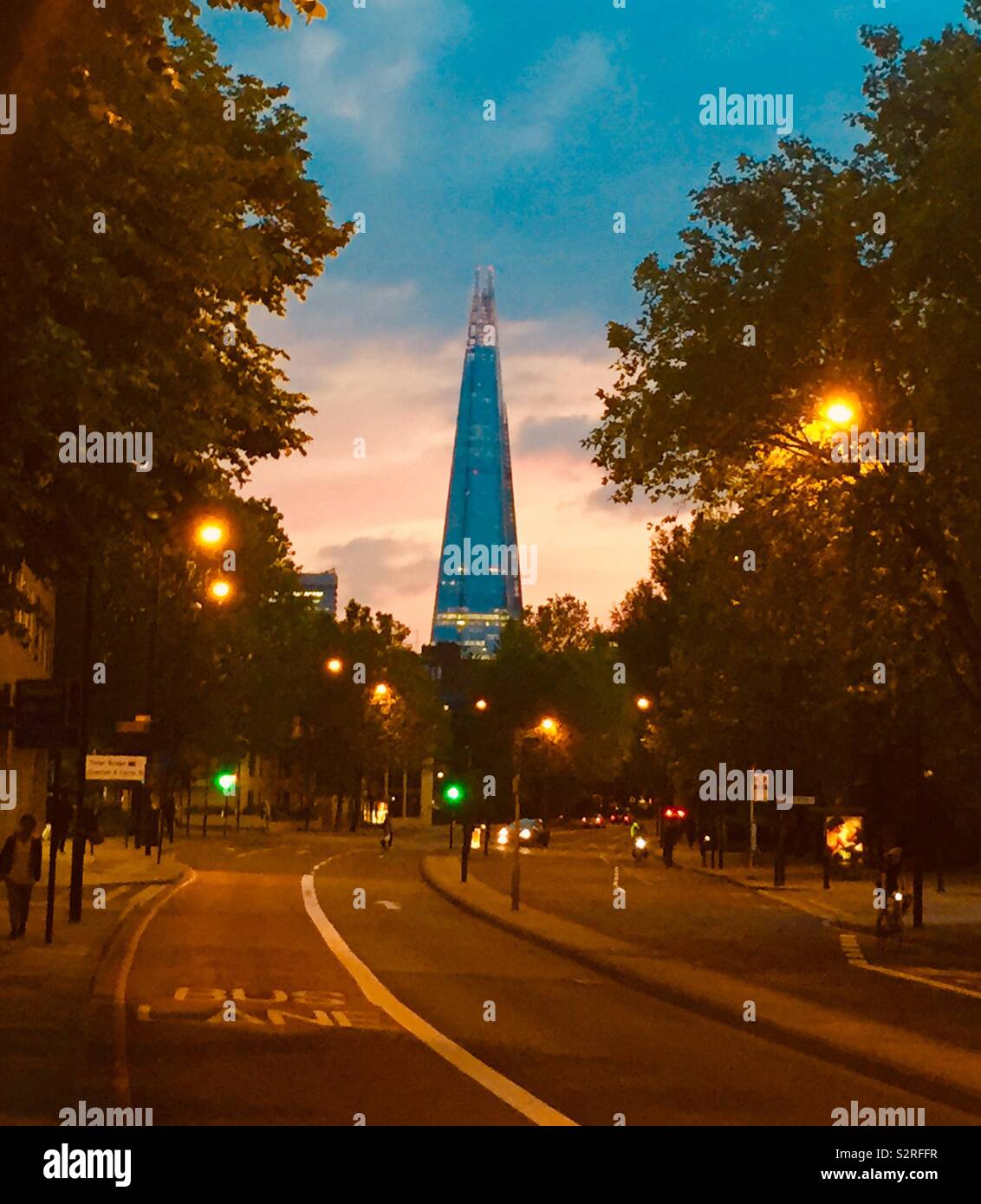 The Shard at Dusk Stock Photo - Alamy