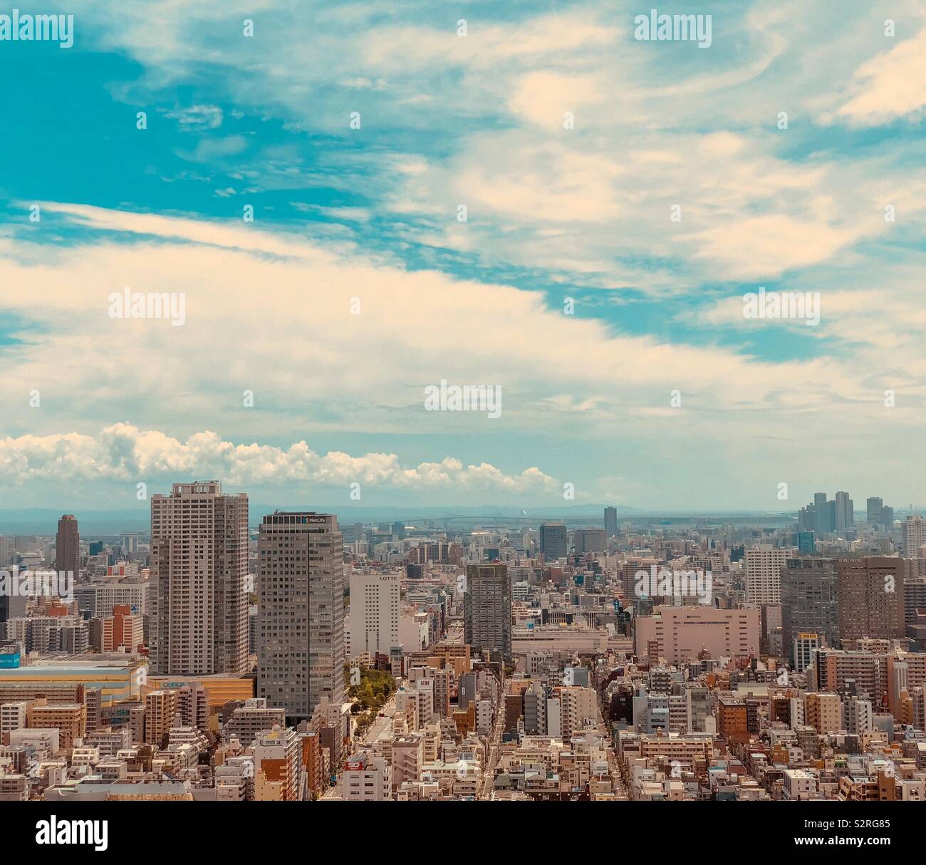Tokyo daytime from high up Stock Photo - Alamy