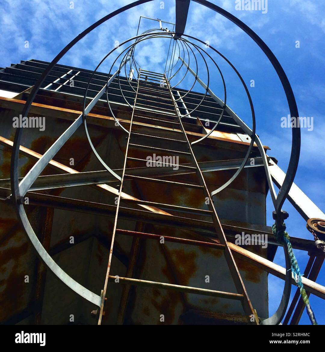 Ascending metal ladder hi-res stock photography and images - Alamy