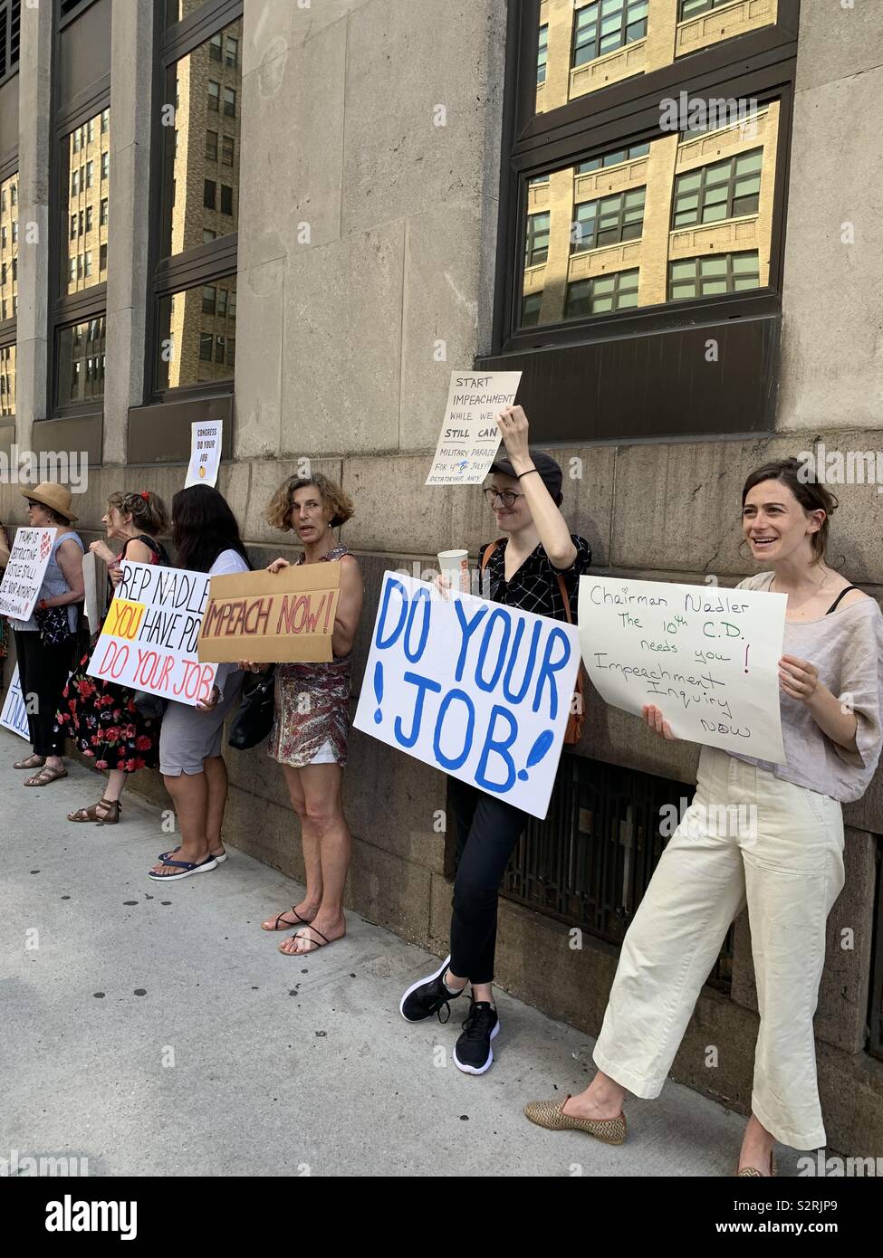 July 1, 2019. New York City. Protesters outside House Judiciary Chair ...