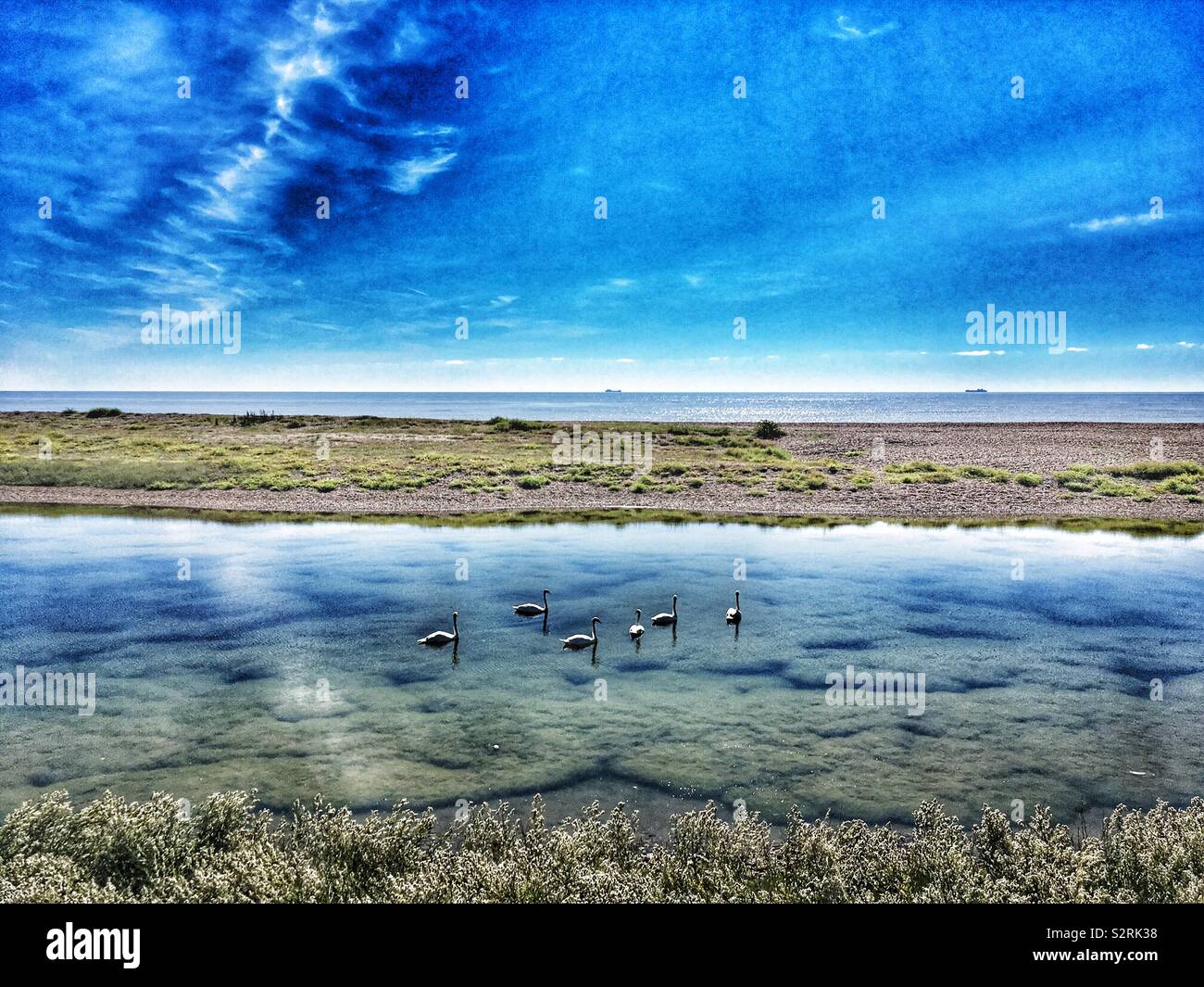 Swimming on coastal lagoon hi-res stock photography and images - Alamy