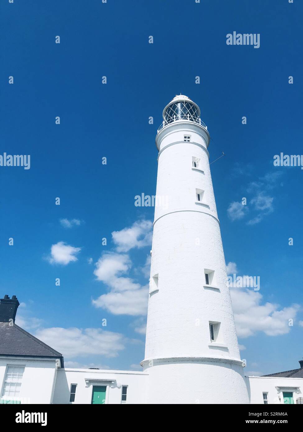 Monk Nash lighthouse Stock Photo - Alamy