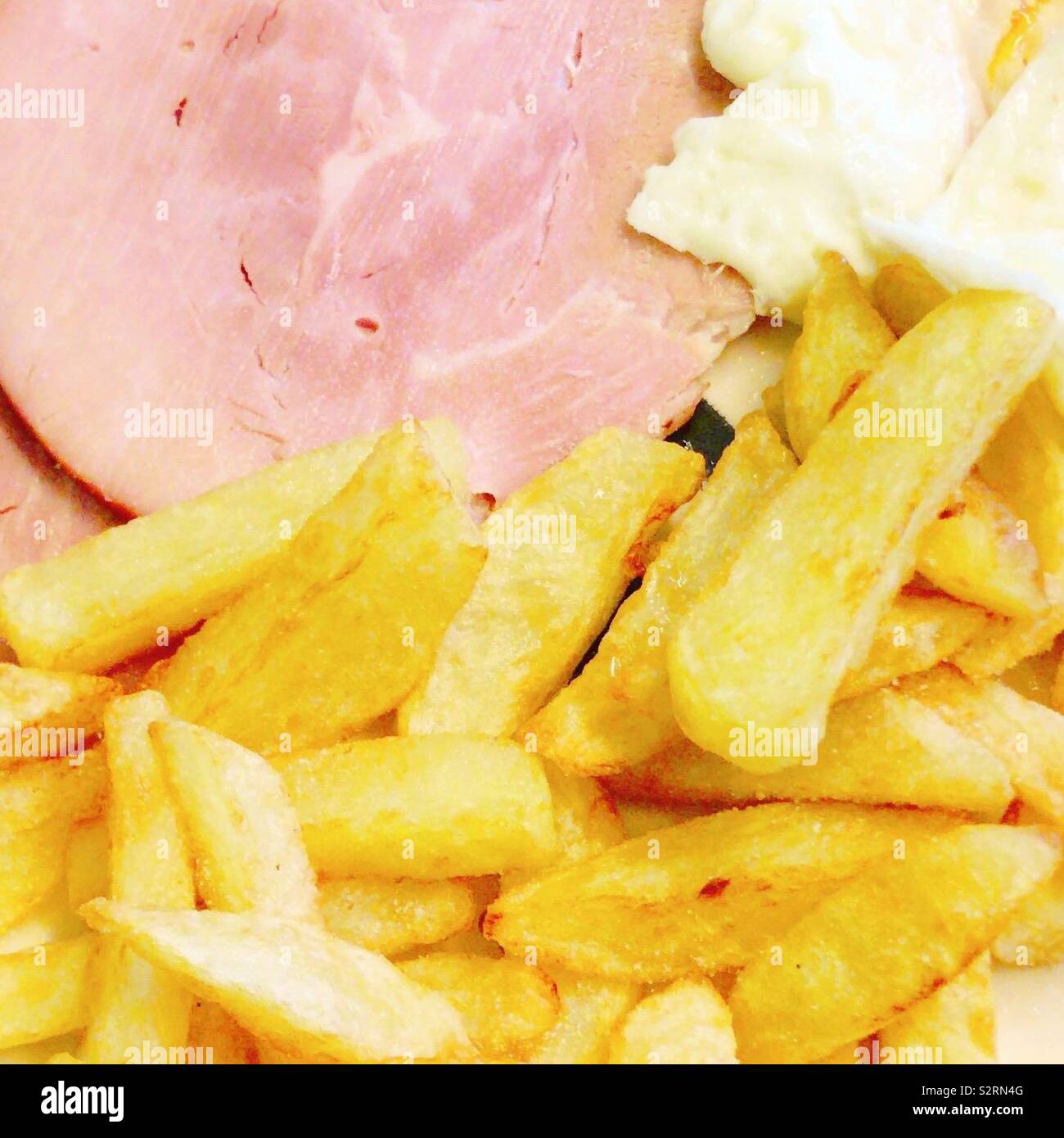 Ham egg chips hi-res stock photography and images - Alamy