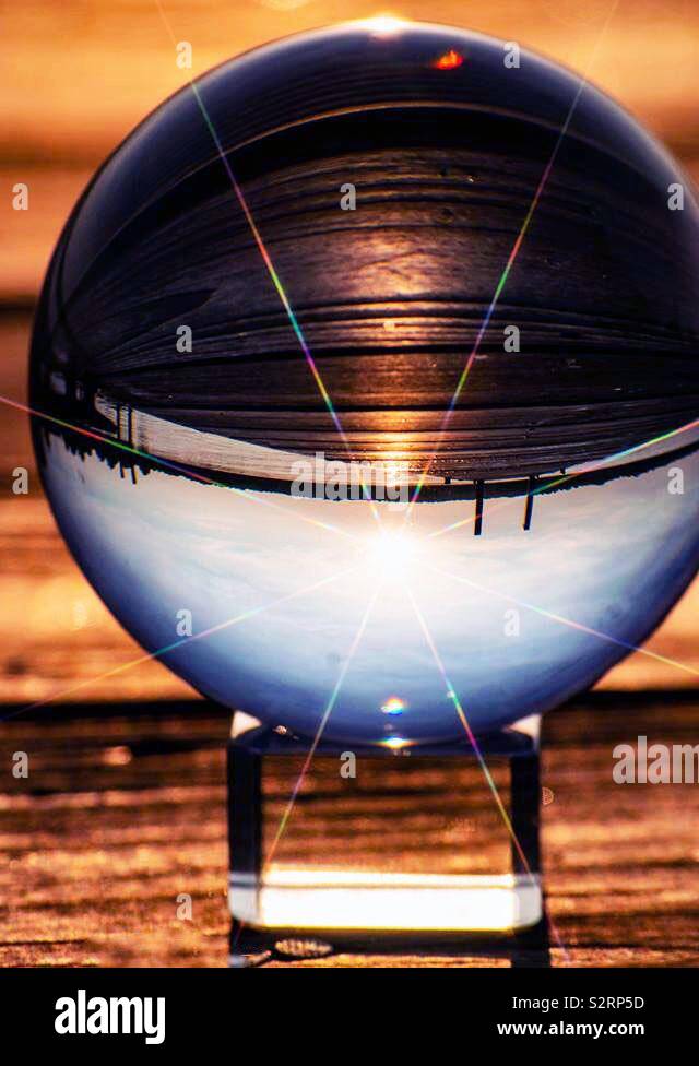Crystal ball sunset hi-res stock photography and images - Alamy