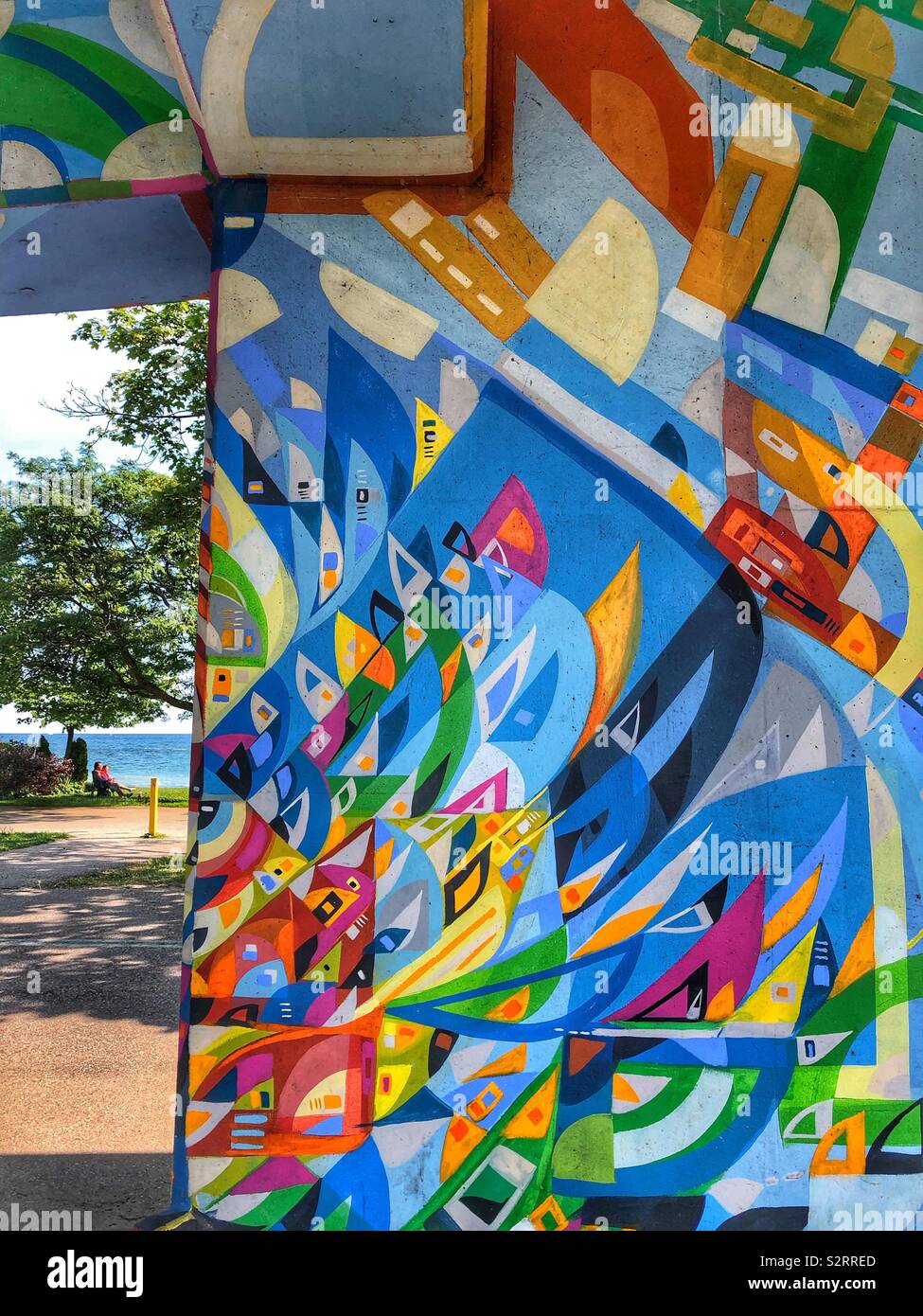 A colourful underpass on Toronto’s waterfront Stock Photo - Alamy