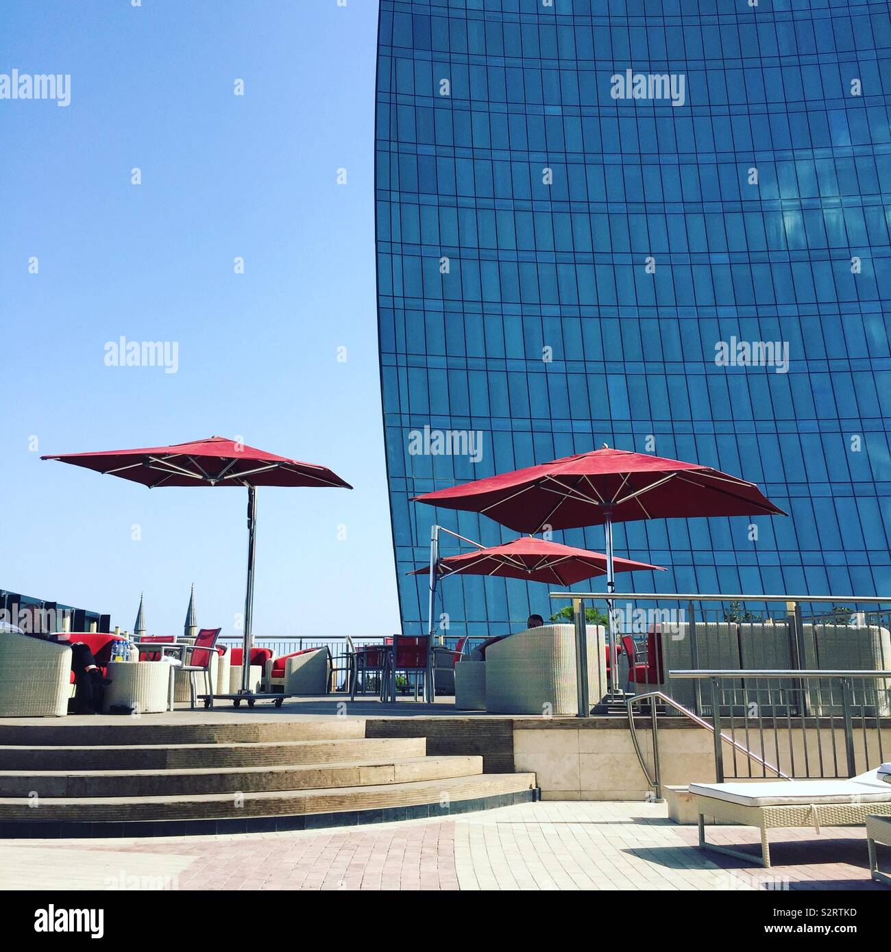 Baku roof top pool Stock Photo - Alamy