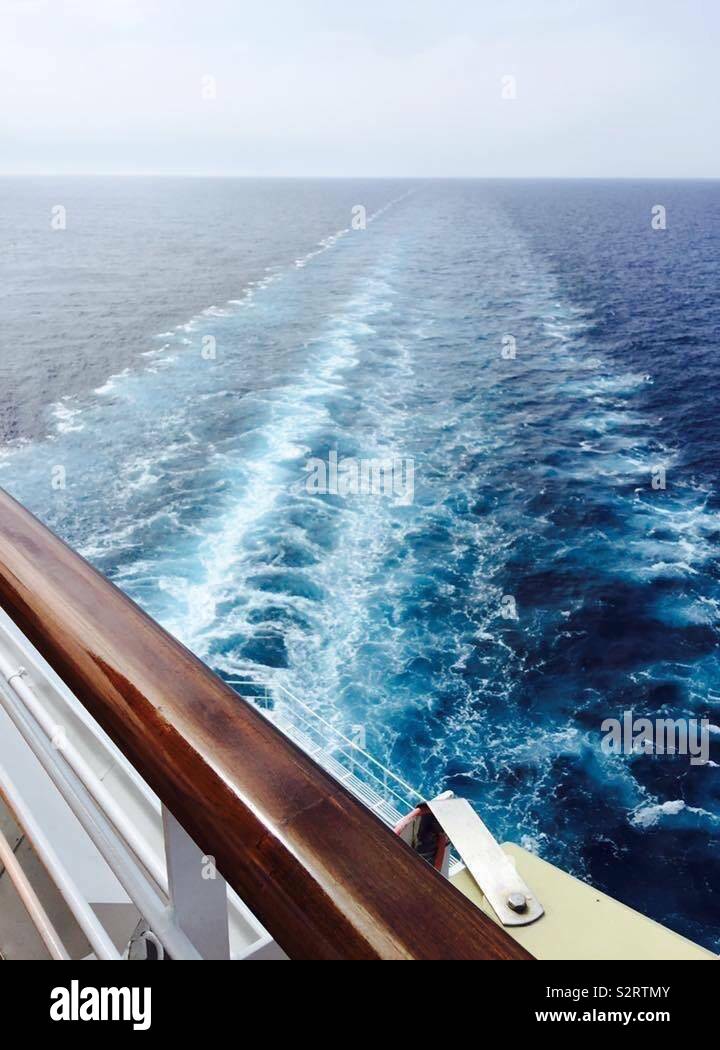 From the back of the boat Stock Photo - Alamy