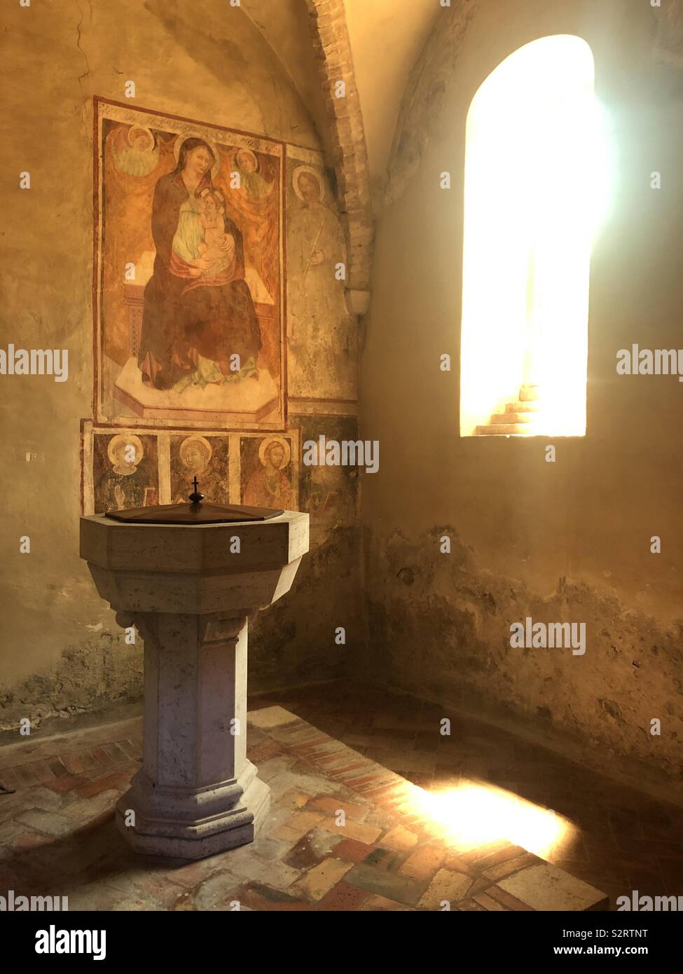 Catholic Church in sunlight Stock Photo - Alamy