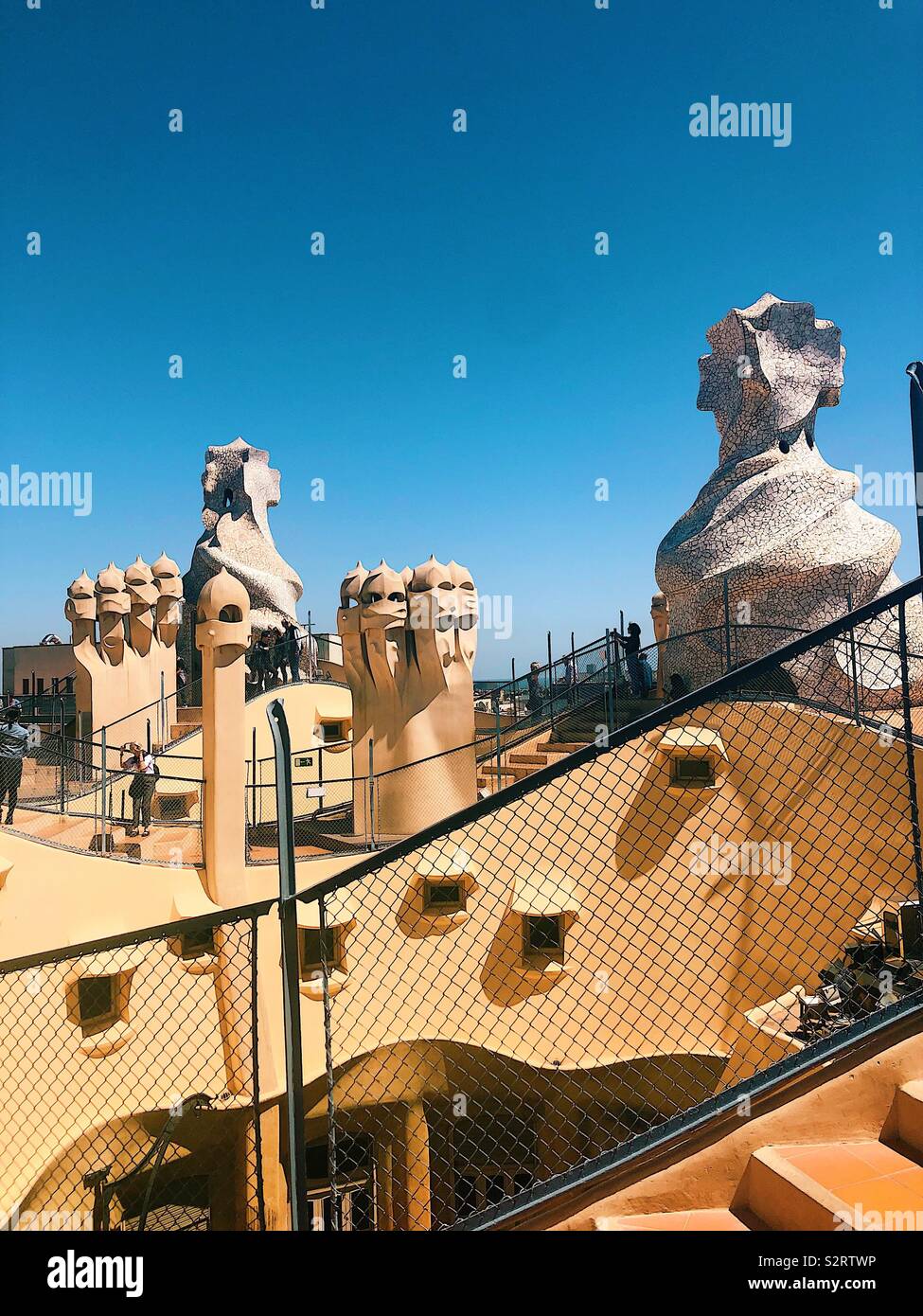 Gaudi rooftop hi-res stock photography and images - Alamy