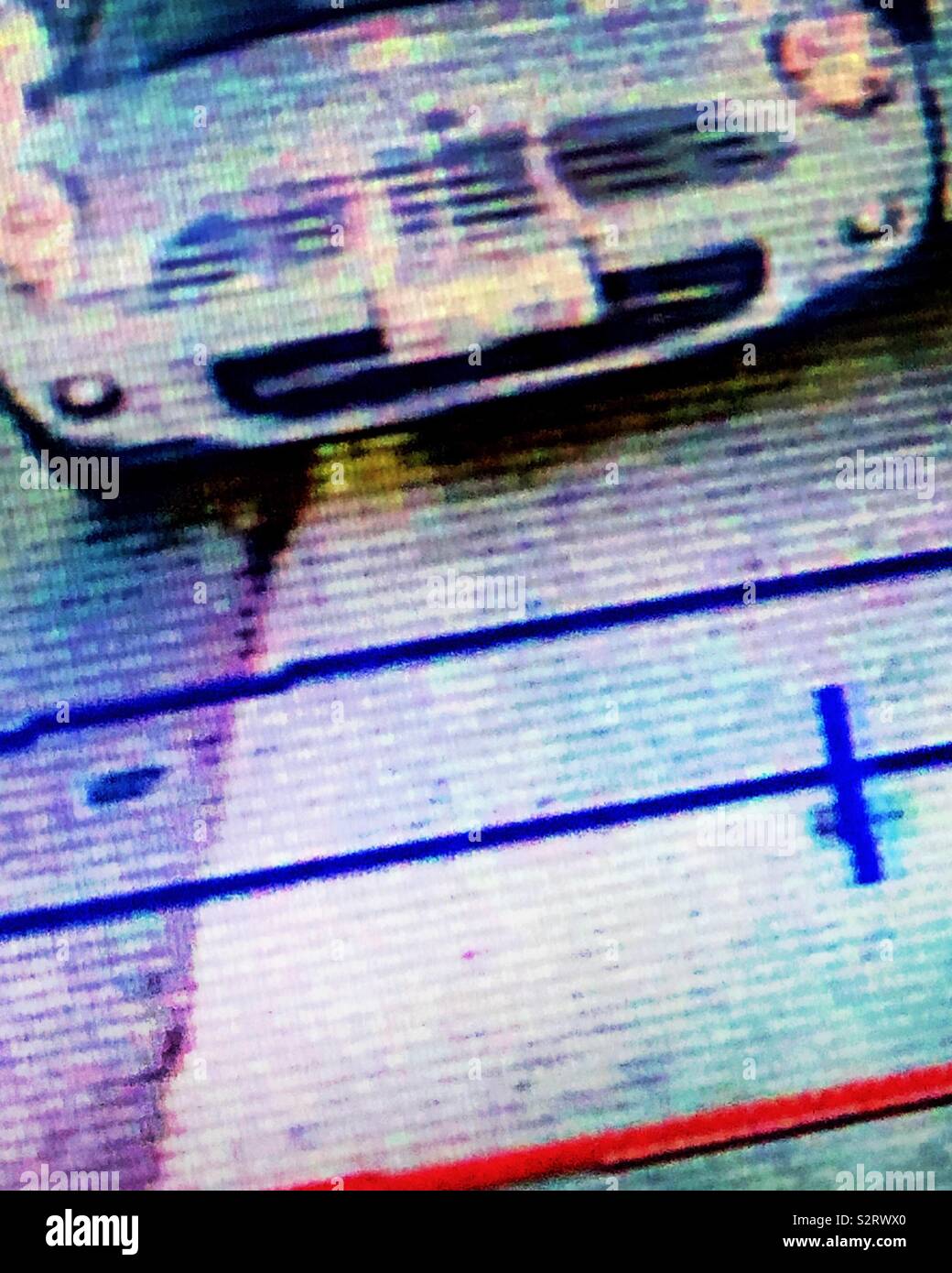 Looking at the parked car behind me in the backup camera Stock Photo ...