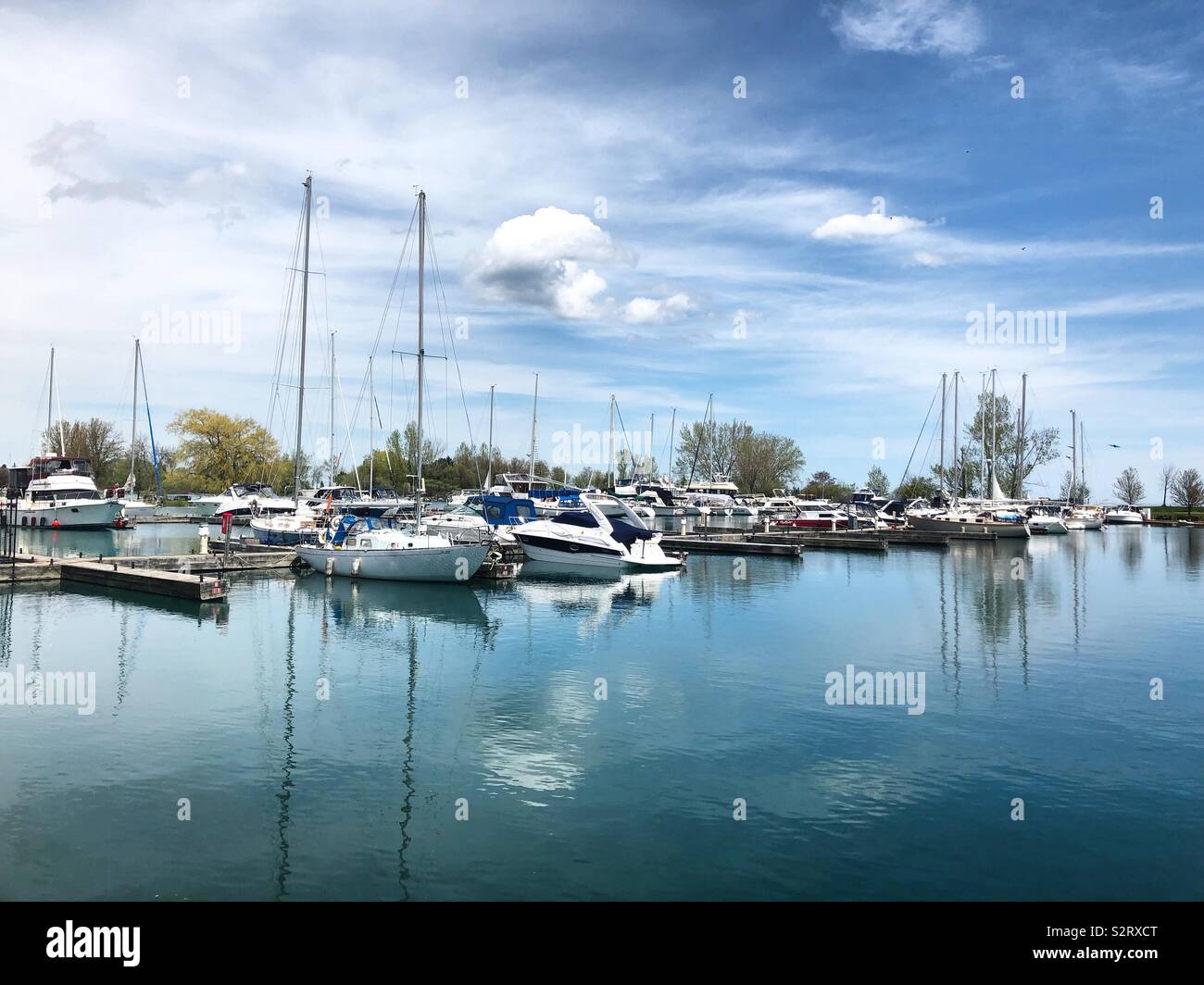 Waterfront yacht club Stock Photo - Alamy