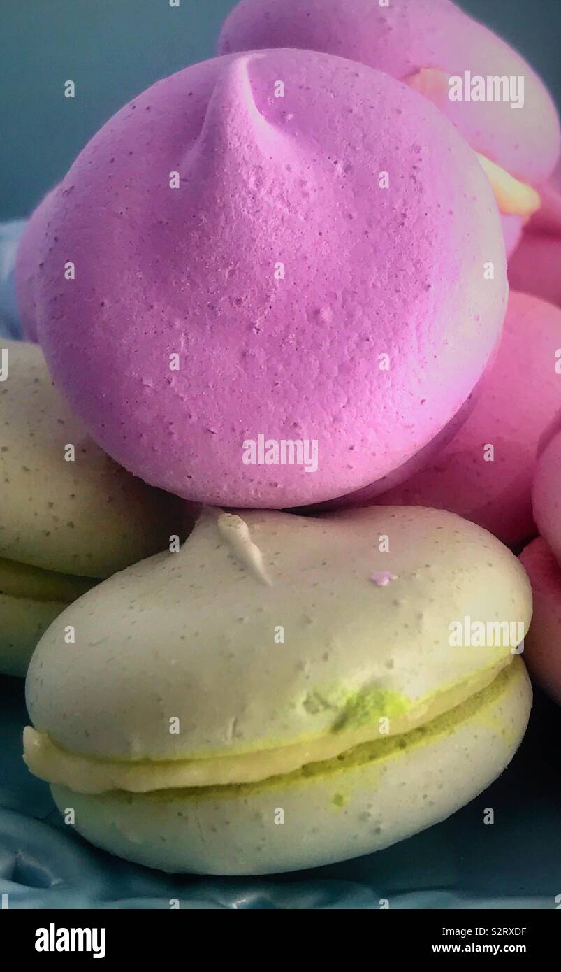 Pastel Coloured Macaroons Stock Photo - Alamy