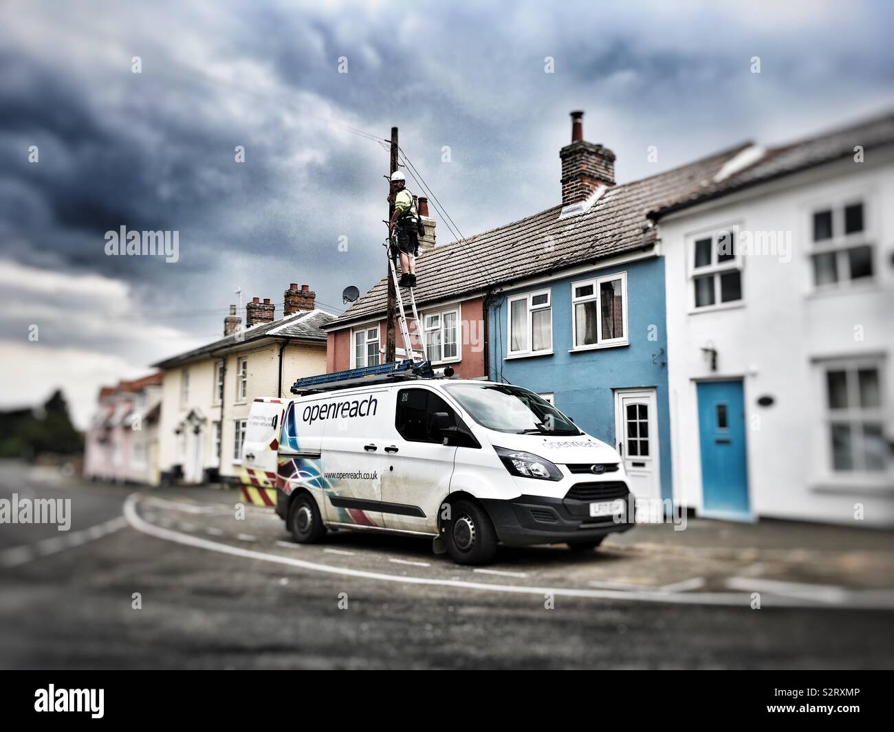 BT Openreach engineer Stock Photo - Alamy