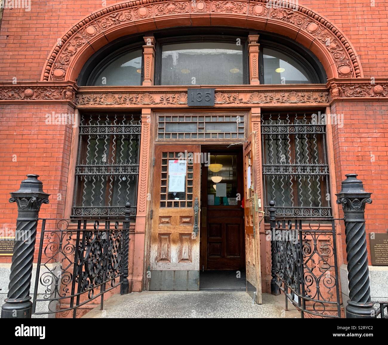 Entrance, Ottendorfer Library, a branch of the New York Public Library ...