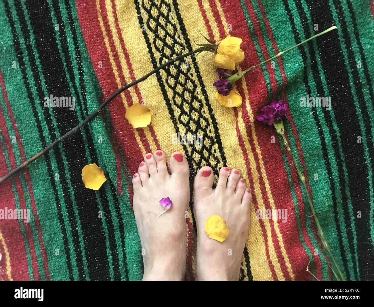Flowers on feet hi-res stock photography and images - Alamy
