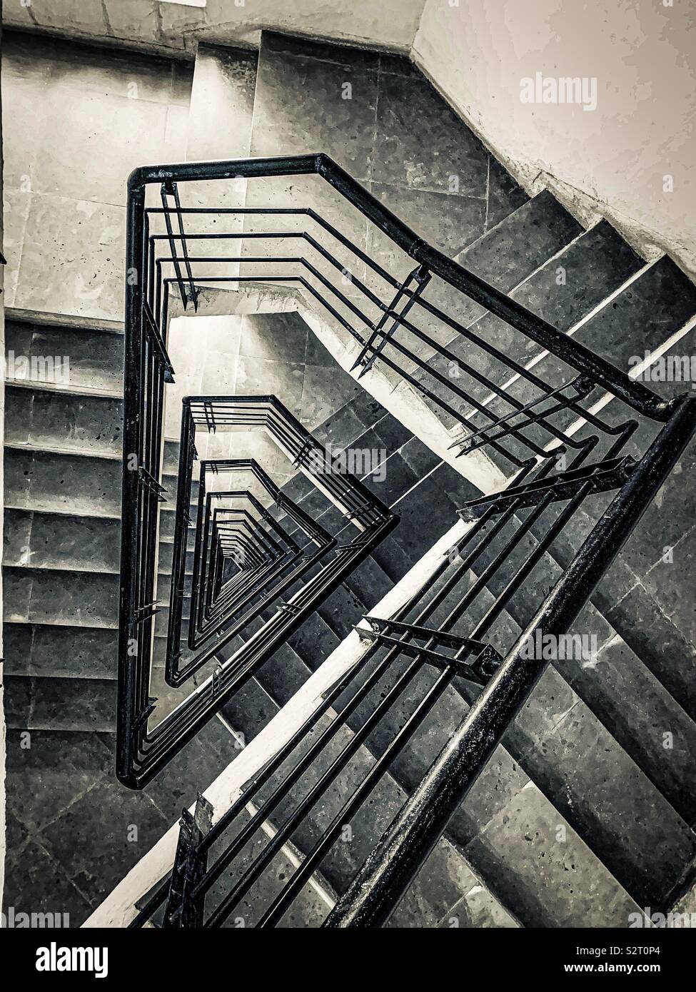 perspective stairway view Stock Photo - Alamy
