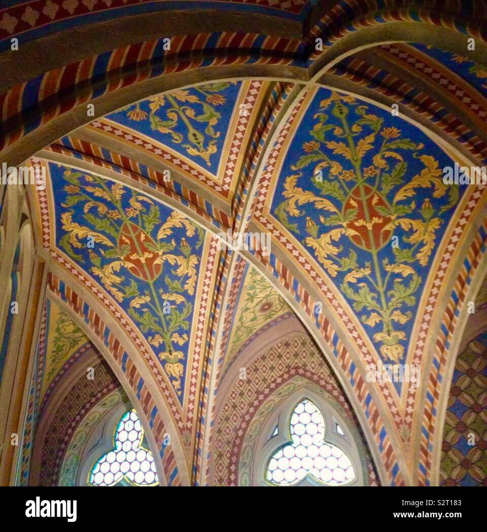 Budapest Castle interior decorative baroque Stock Photo - Alamy
