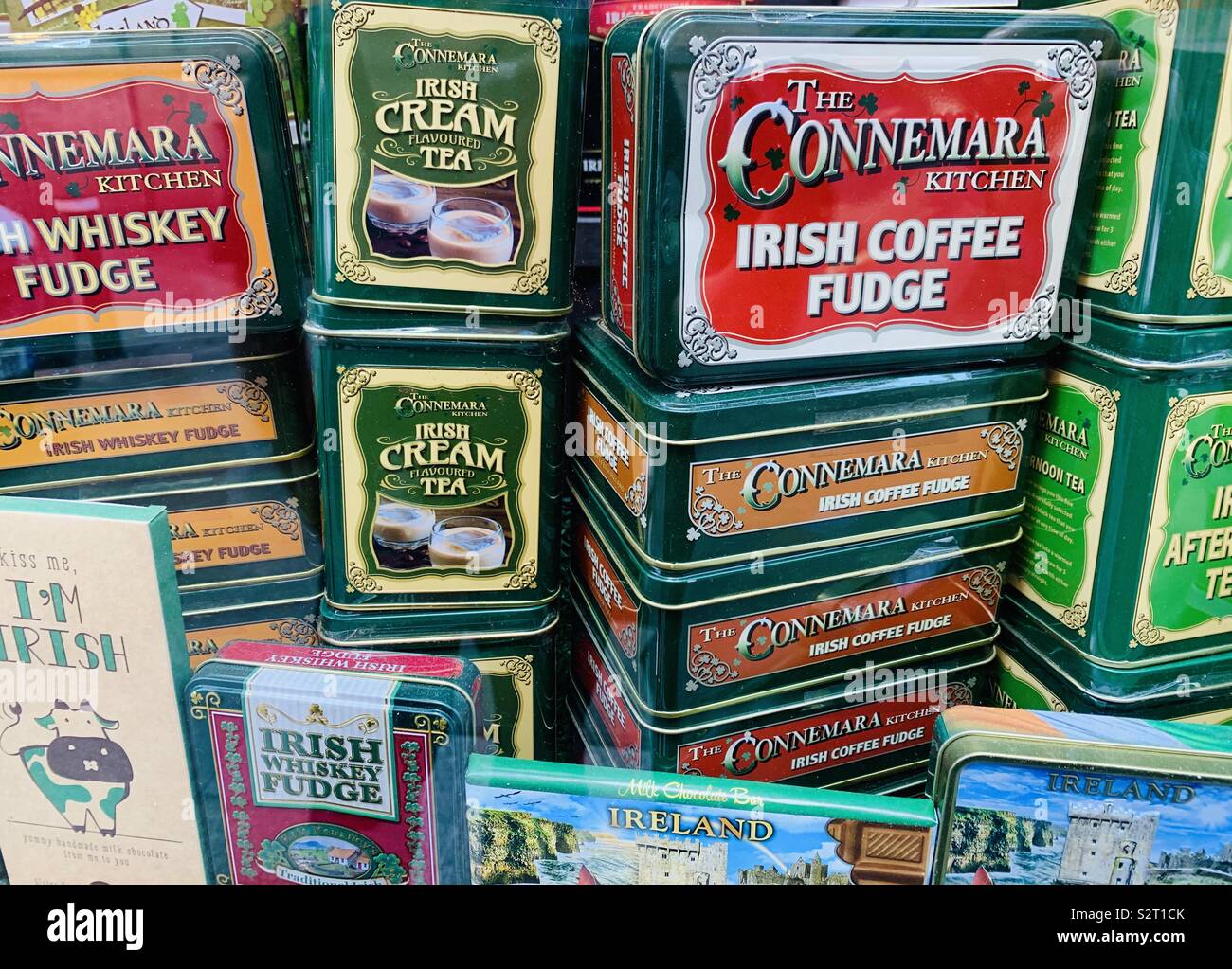 Traditional Irish candies in a colorful candy shop in Dublin Stock ...