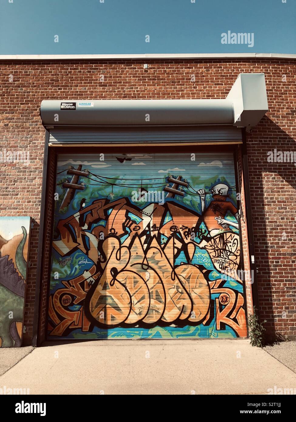 Colourful graffiti on an urban building Stock Photo - Alamy