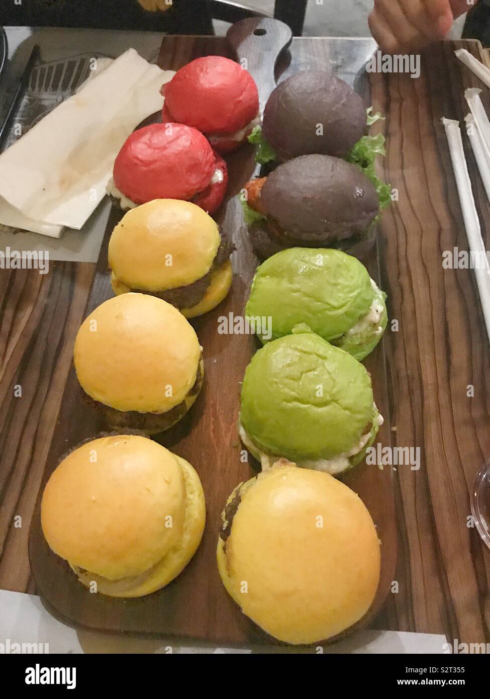 Colored buns hi-res stock photography and images - Alamy