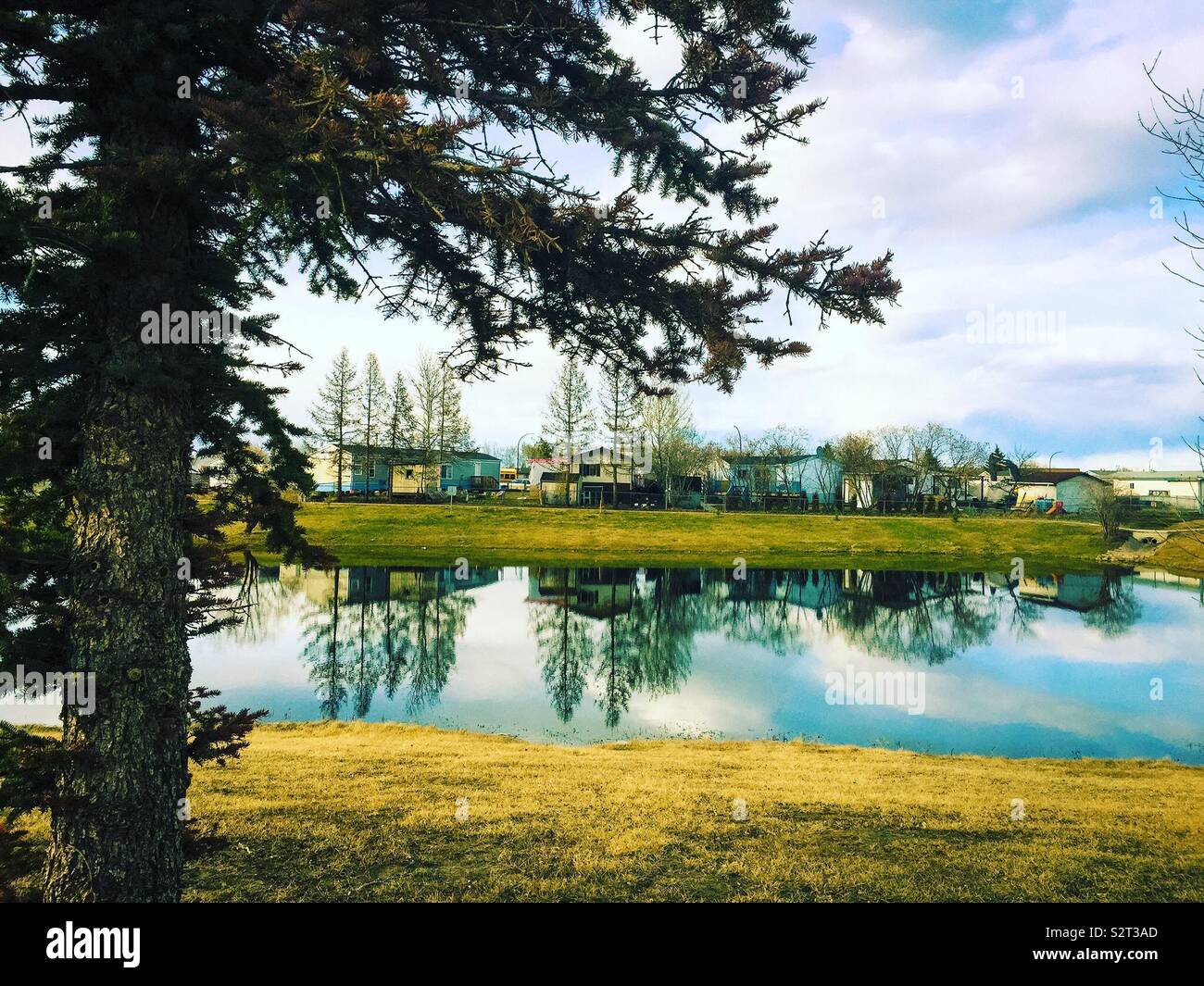 Around the pond Stock Photo - Alamy