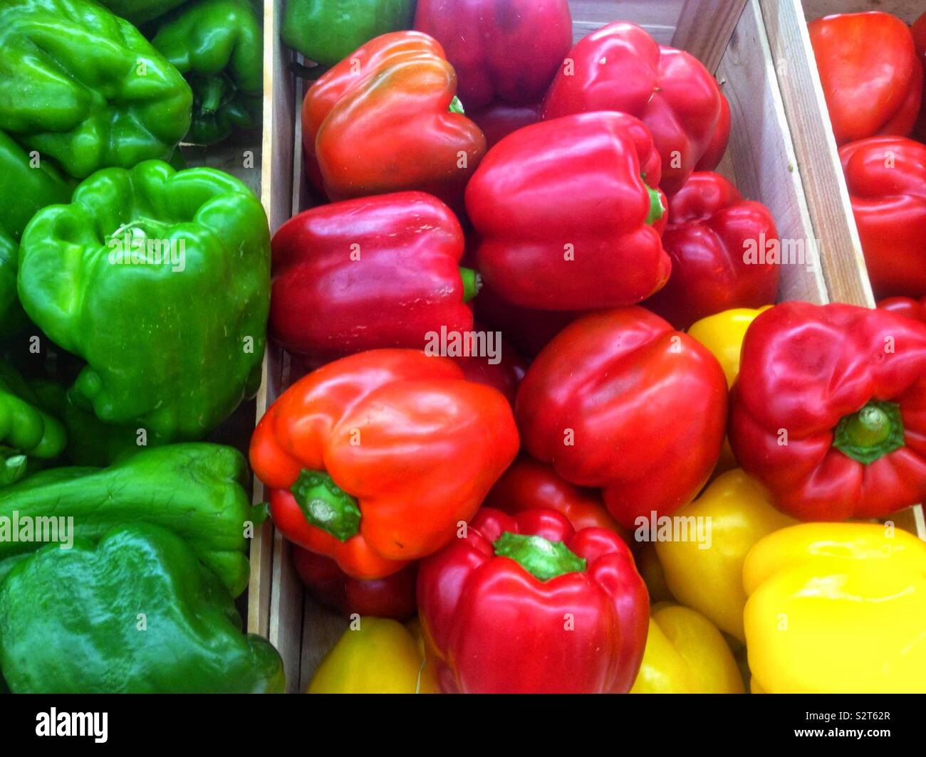 Organic peppers in a shop Stock Photo - Alamy