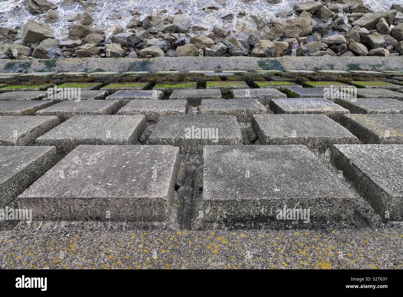 Sea defence block hi-res stock photography and images - Alamy