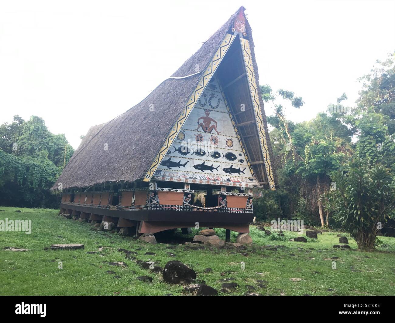 Palau traditional house Stock Photo - Alamy