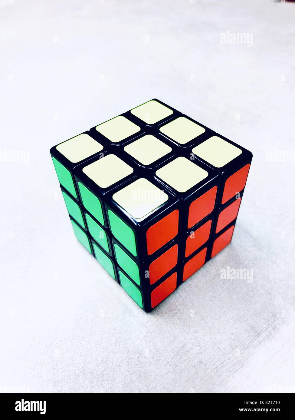 Solved rubiks cube hi-res stock photography and images - Alamy