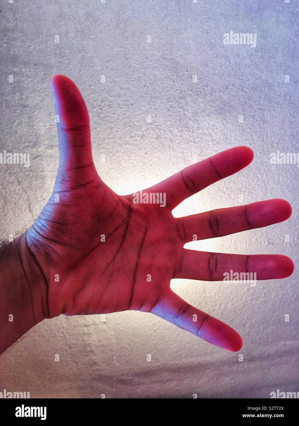 Luminous hand, full definition Stock Photo - Alamy