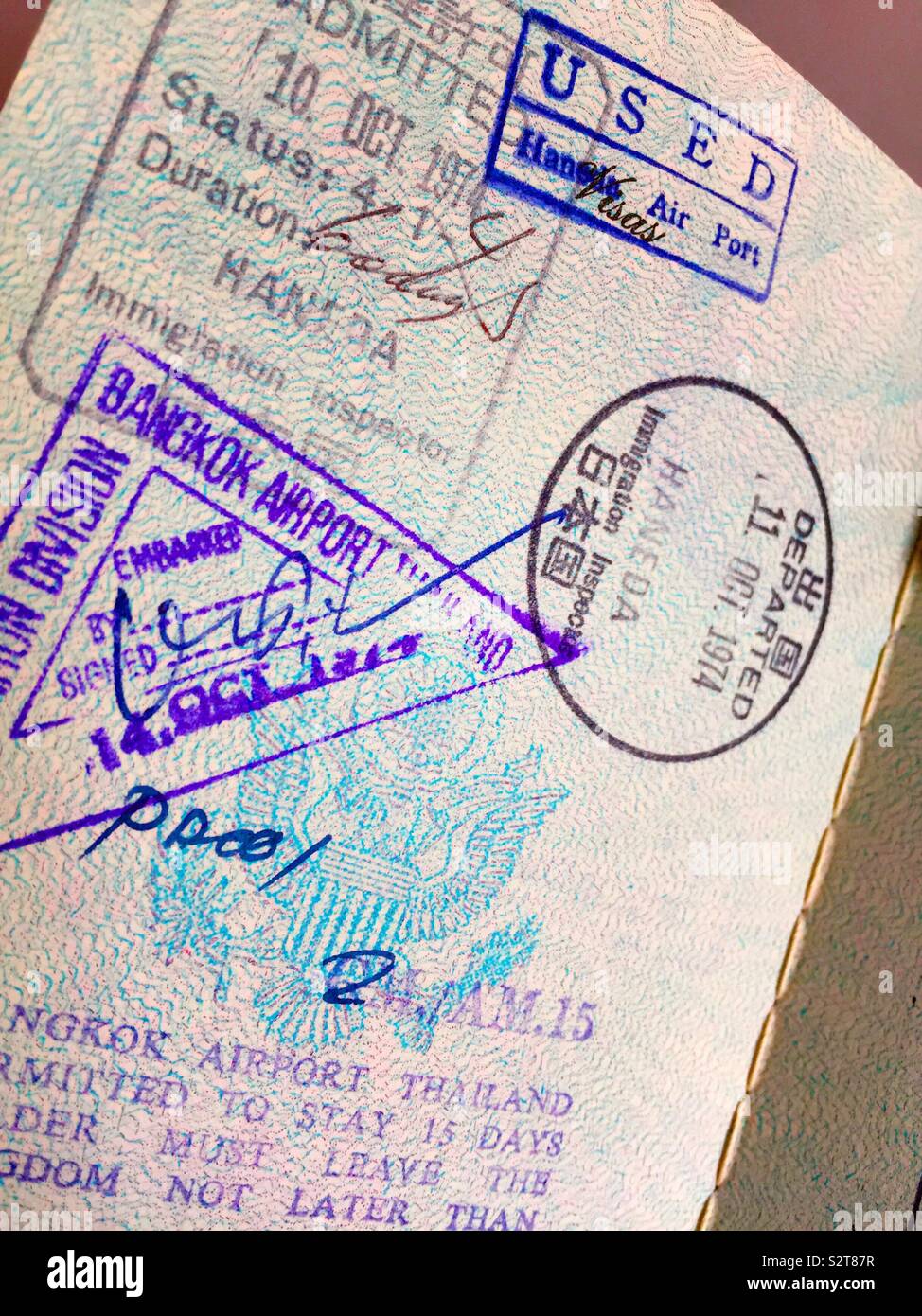 Immigration Stamp Passport