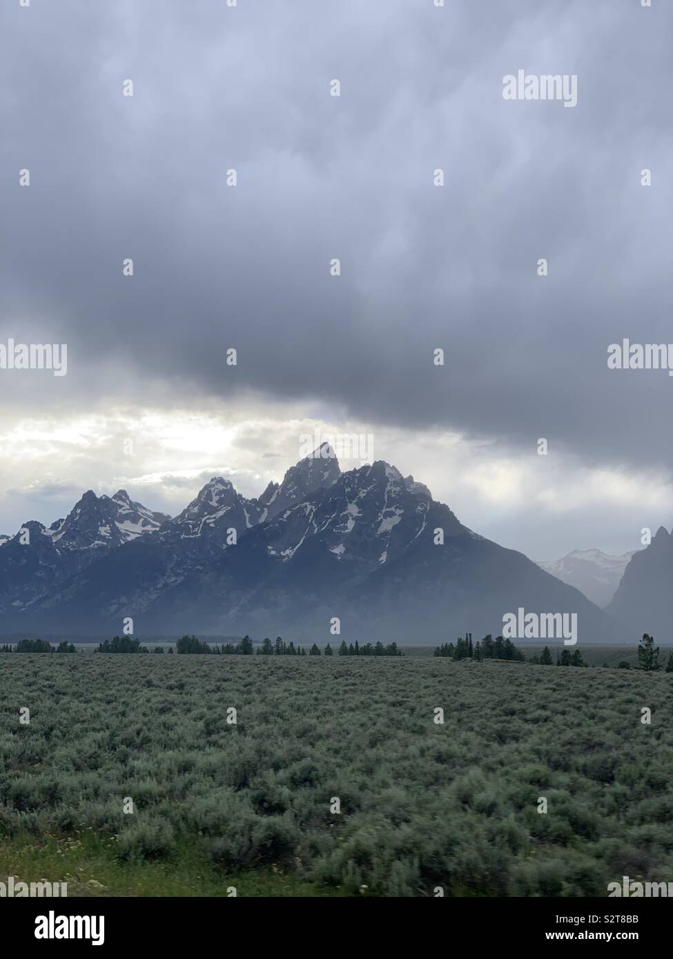 View of Grand Teton Stock Photo - Alamy