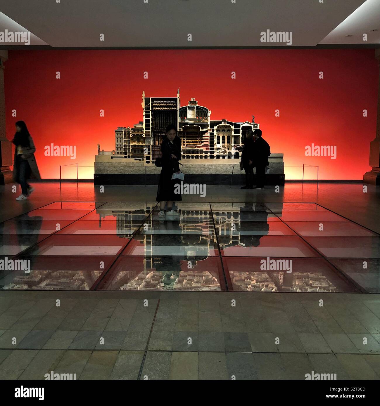 Visitors exploring Paris Opera model in Musee d’Orse Stock Photo - Alamy