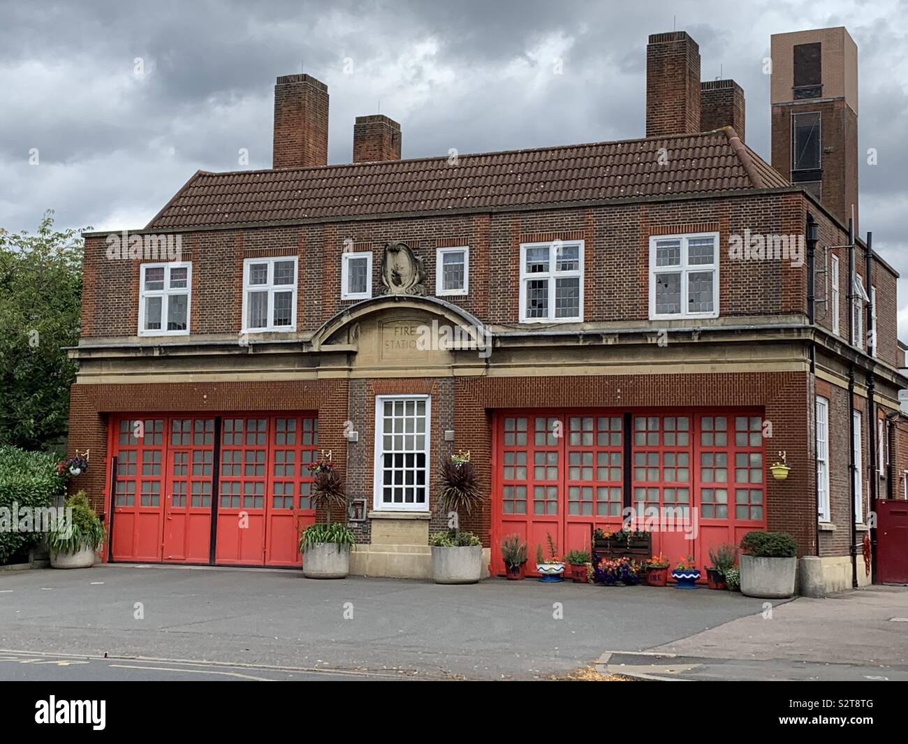 Old fire station Stock Photo - Alamy