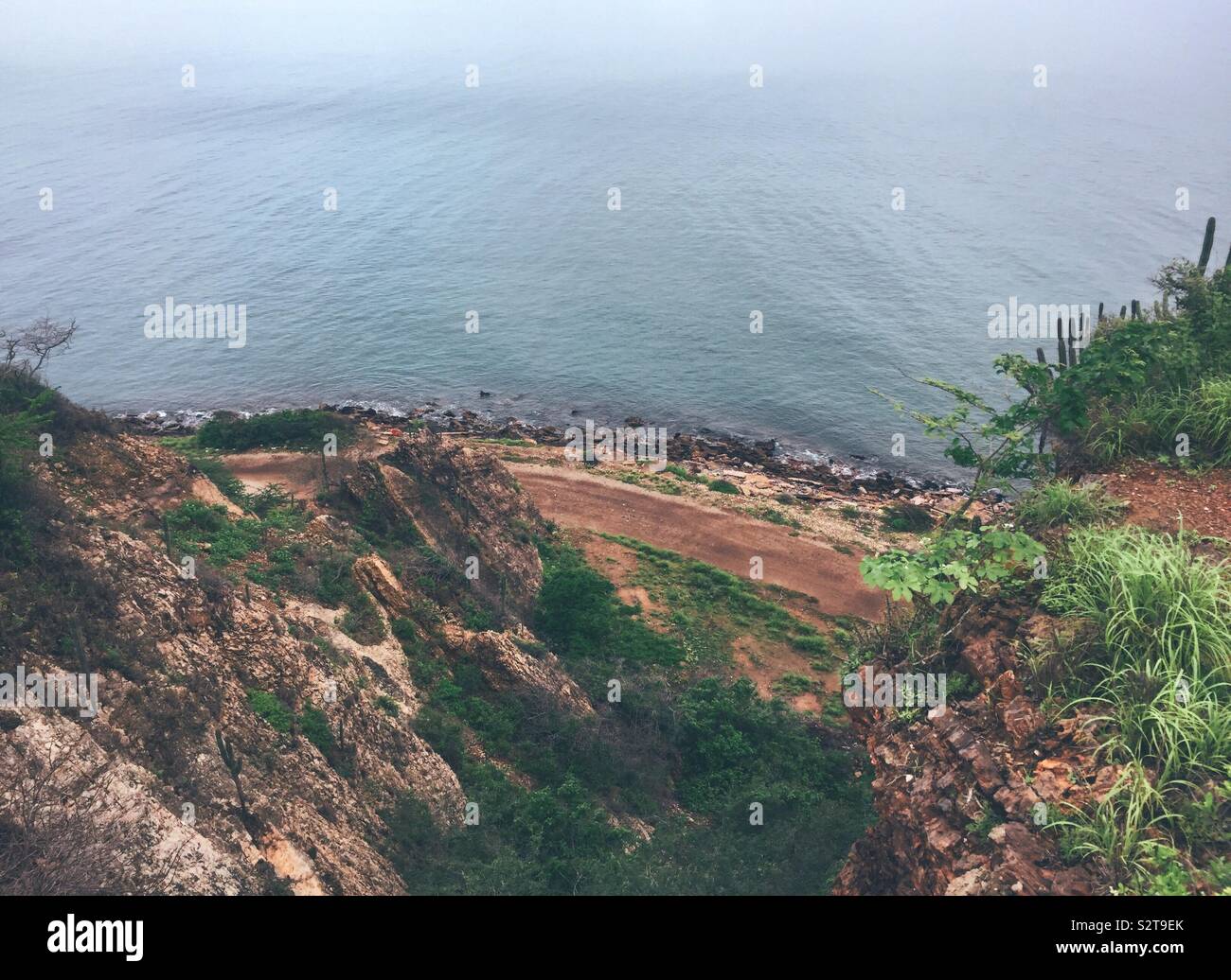 Ocean view from a cliff. Natural hiking path. Landscape photography ...