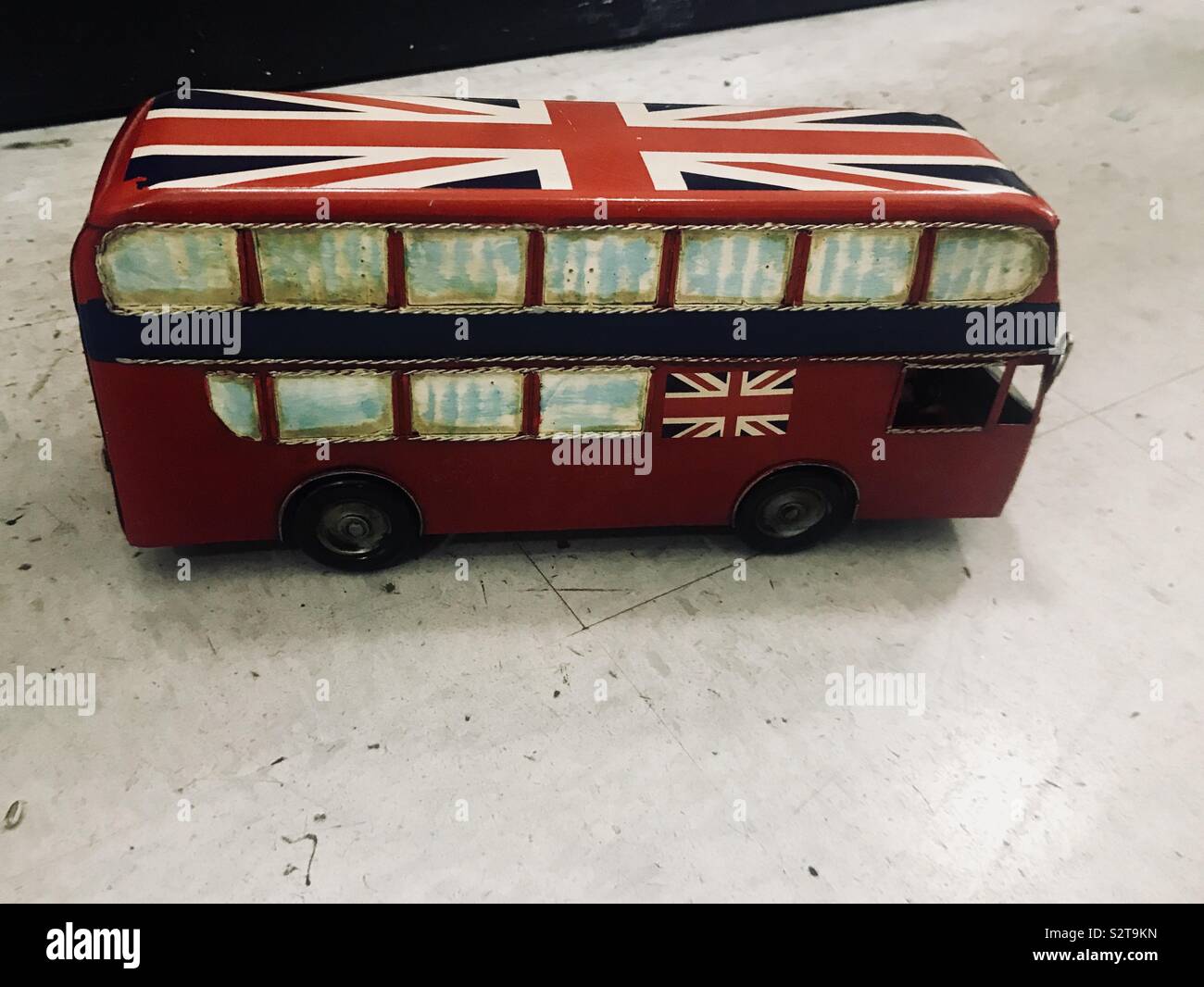 A British bus- a toy model of a bus from Britain Stock Photo - Alamy