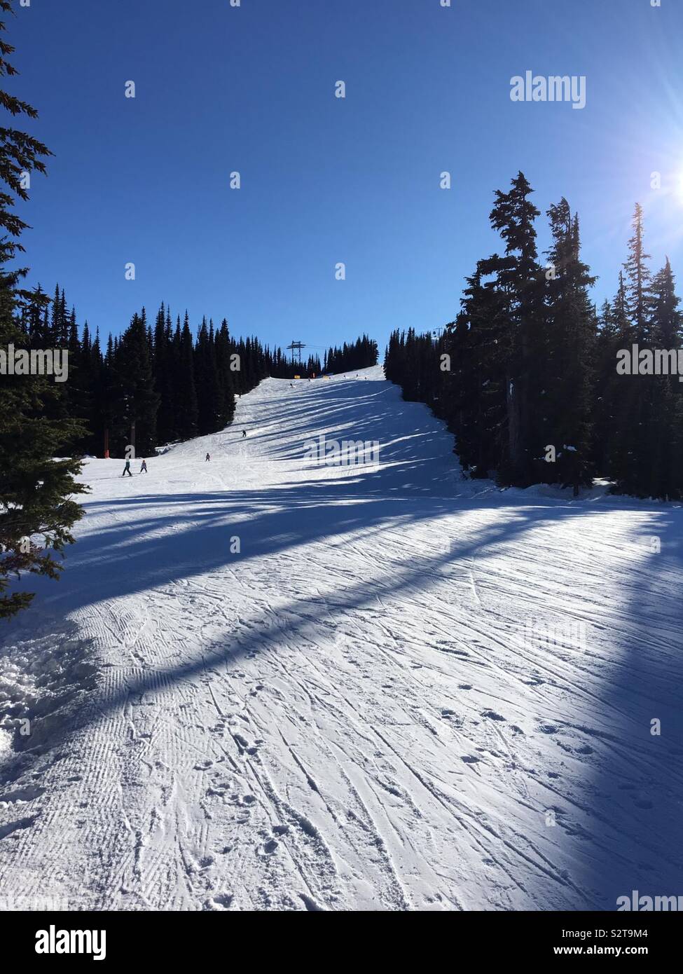 Swiss ski slope Stock Photo - Alamy