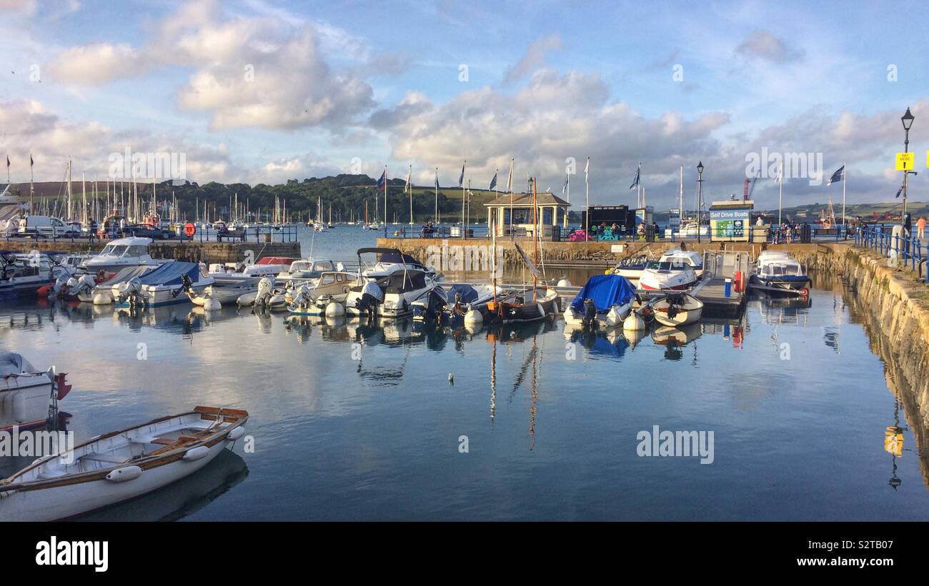 Evening light in Falmouth Stock Photo - Alamy