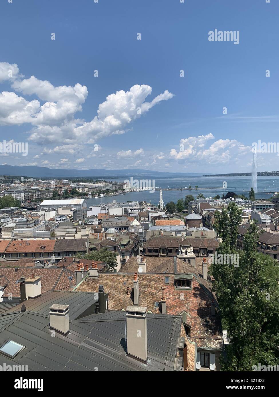 Aerial view of Geneva Stock Photo - Alamy