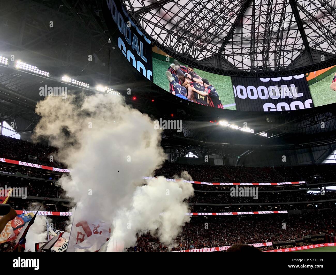 Football fans smoking hi-res stock photography and images - Alamy