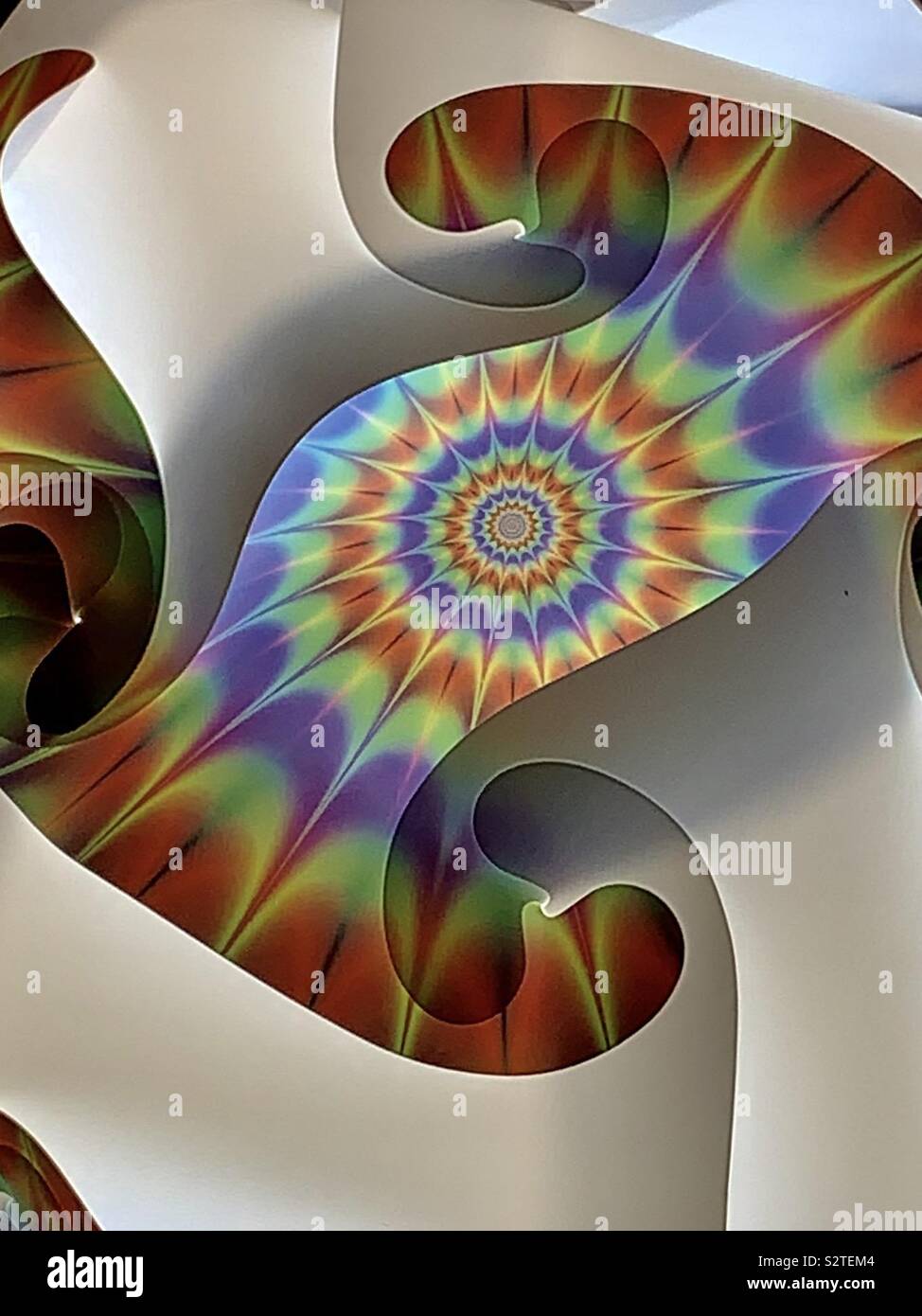 Abstract of a modern design light fixture Stock Photo - Alamy