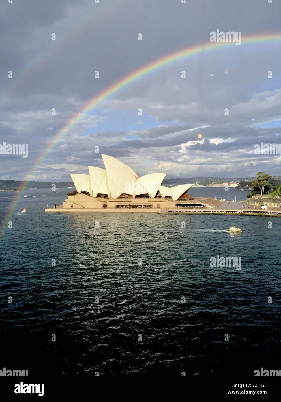 Sydney Opera House double rainbow Stock Photo - Alamy