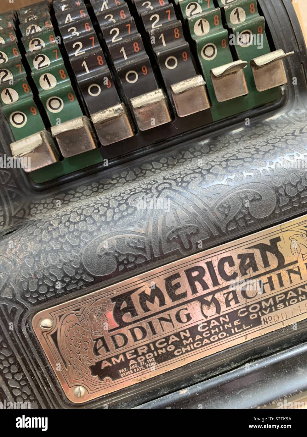American adding machine Stock Photo - Alamy