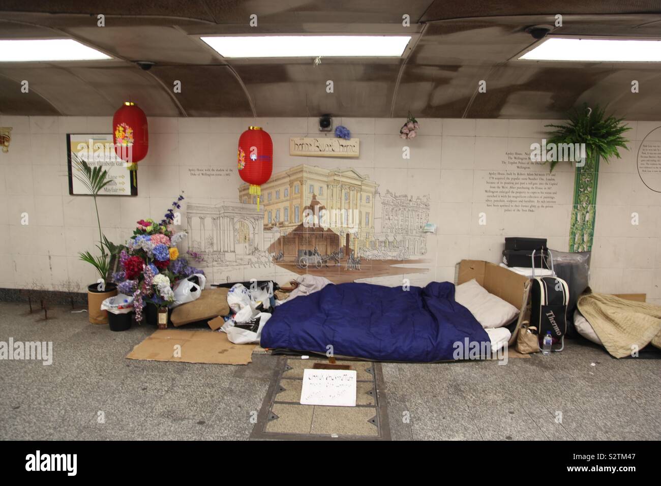 Homeless underpass london hi-res stock photography and images - Alamy