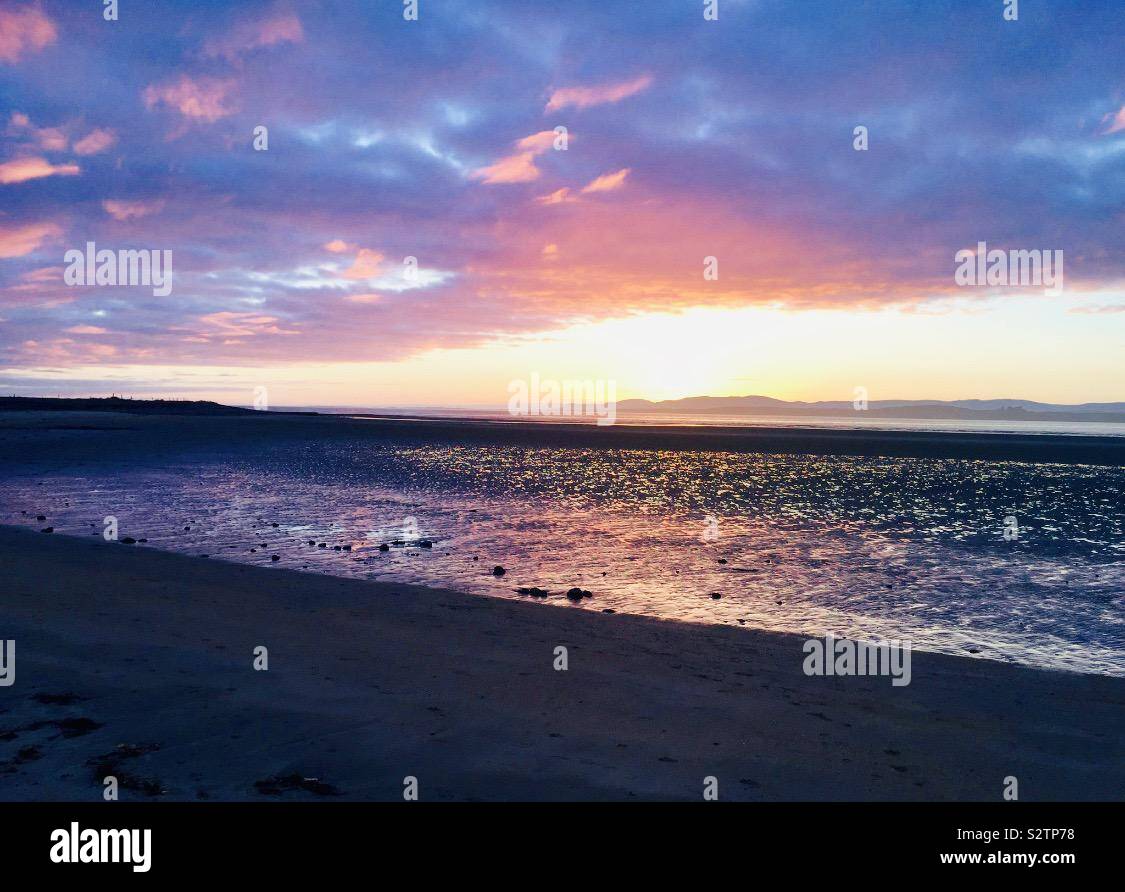 Sunset at Donegal beach in Ireland Stock Photo - Alamy