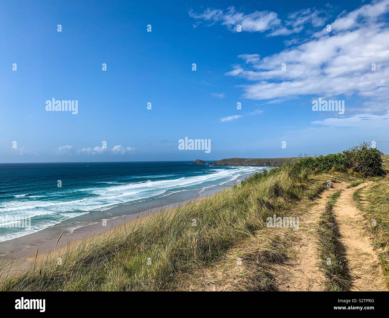 Perranporth beach summer hi-res stock photography and images - Alamy