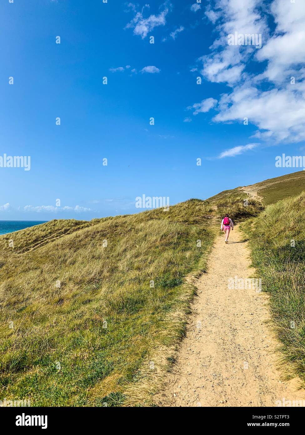 Cliffs at perran beach in Perranporth Cornwall Stock Photo - Alamy