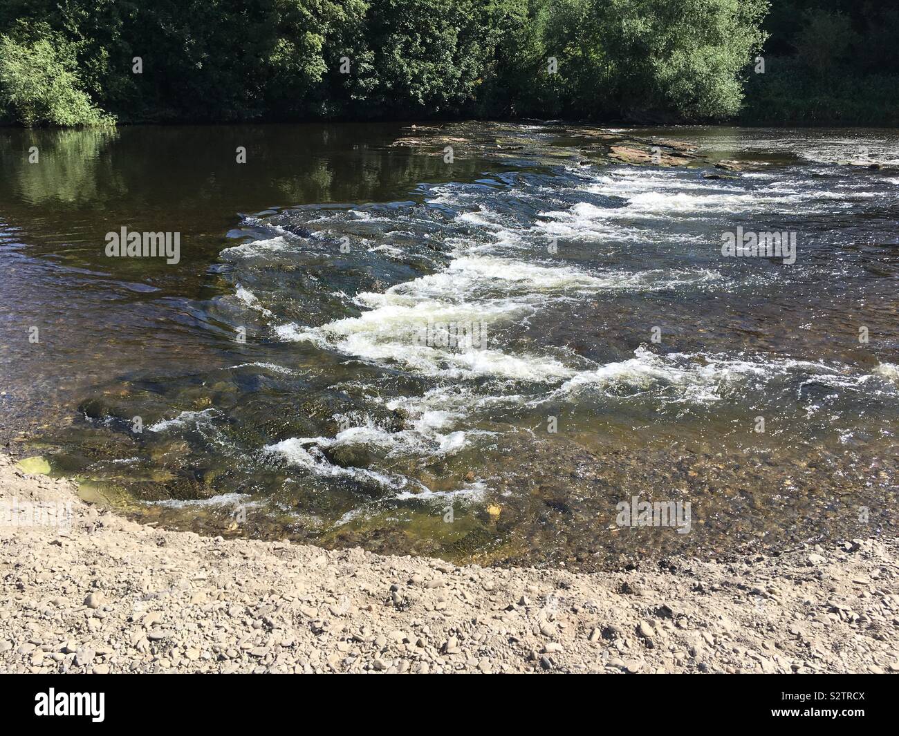River Wye at The Warren, Hay on Wye Stock Photo - Alamy